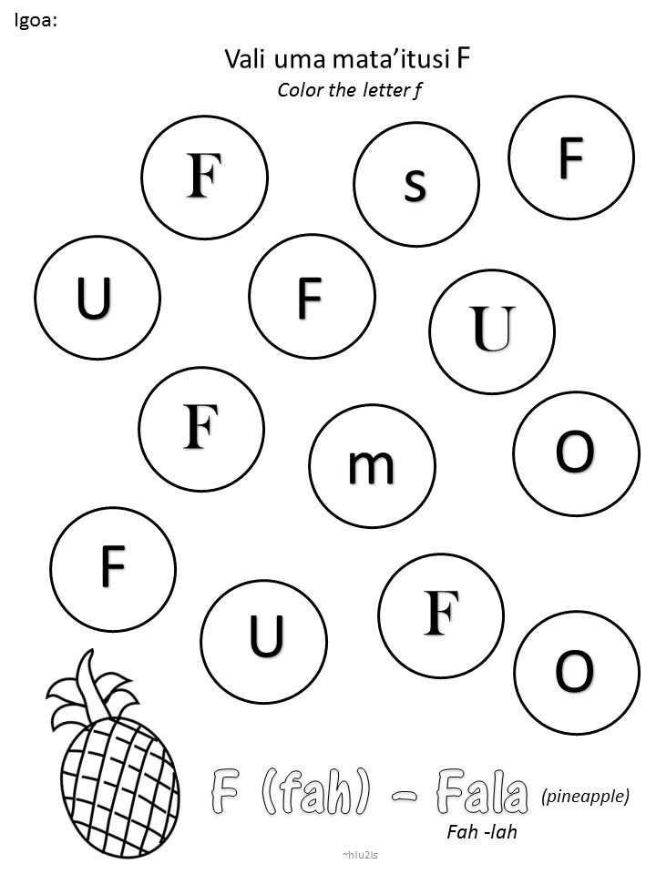 Samoan for Kids: Samoan Alphabet - Free, printable activity worksheets ... Samoan for Kids: Samoan Alphabet - Free, printable activity worksheets ...