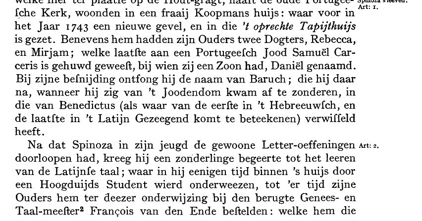 Benedictus de Spinoza: Carl Gebhardt, Johannes Monnikhoff en #Spinoza [1]