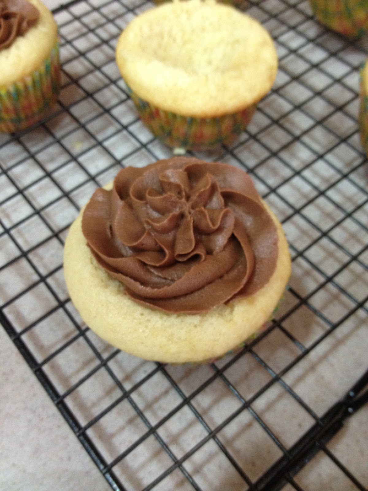 My Drunk Bakery: Vanilla Nutella Butterfly Cakes