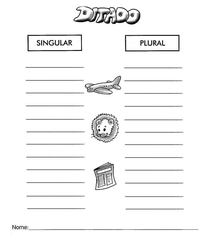 Fichas de Ditados para imprimir . ~ Atividades Escolares