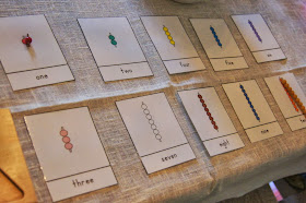 "Making Montessori Ours": Montessori Math - Hanging Bead Stair Frame