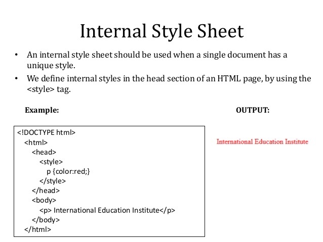 Information Technology It Notes For Std 12th Hsc Exam Commerce Cascading Style Sheets Css