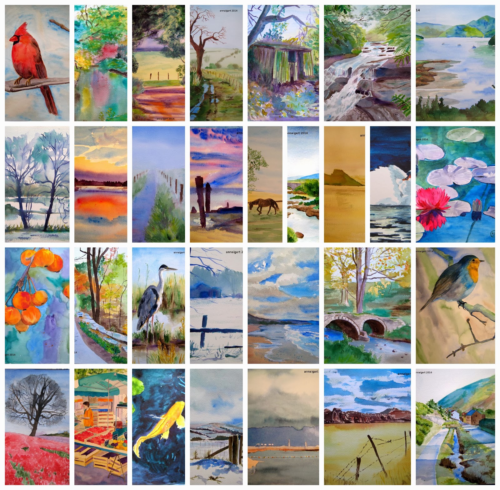 Annaig's Fine Art Studio: 30 paintings in 30 days wrap up - Bilan des ...