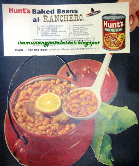 ISA MUNANG PATALASTAS: 246. Hunt for the Best: HUNT’S PORK & BEANS ...
