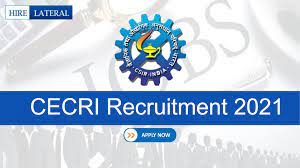 CECRI RECRUITMENT JOBS 2021