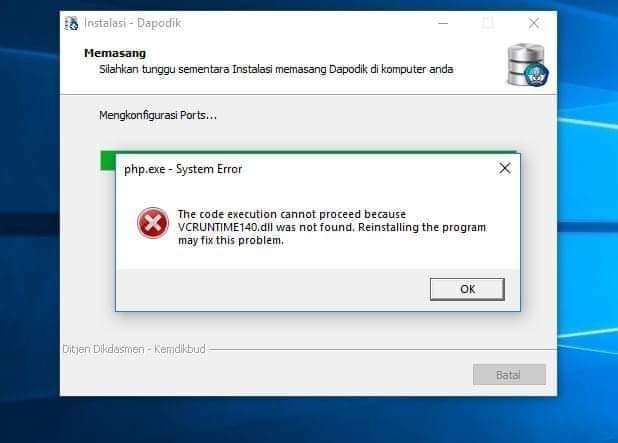 SOLUSI DAPODIK 2020 ERROR - tasADMIN SOLUSI DAPODIK 2020 ERROR - tasADMIN