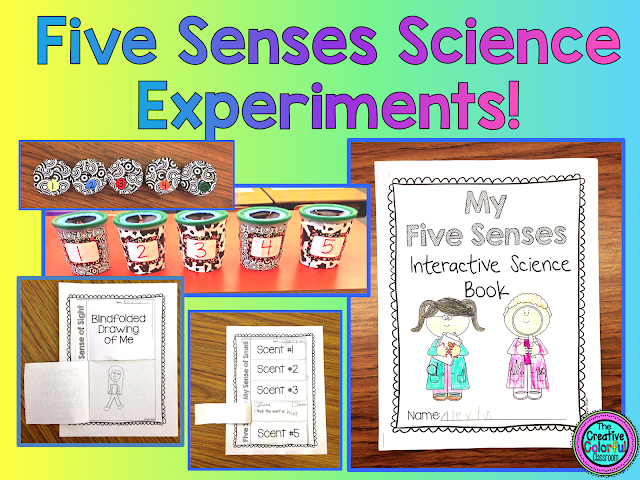 The Creative Colorful Classroom: My Five Senses Interactive Science Book