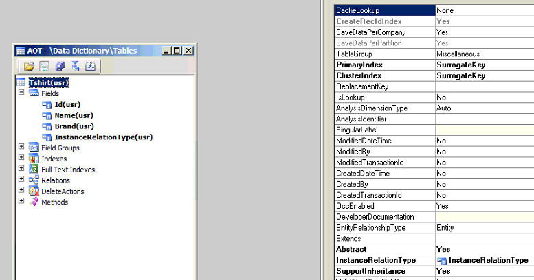 Microsoft Dynamics AX: Creating Base and Derived Tables,Table ...