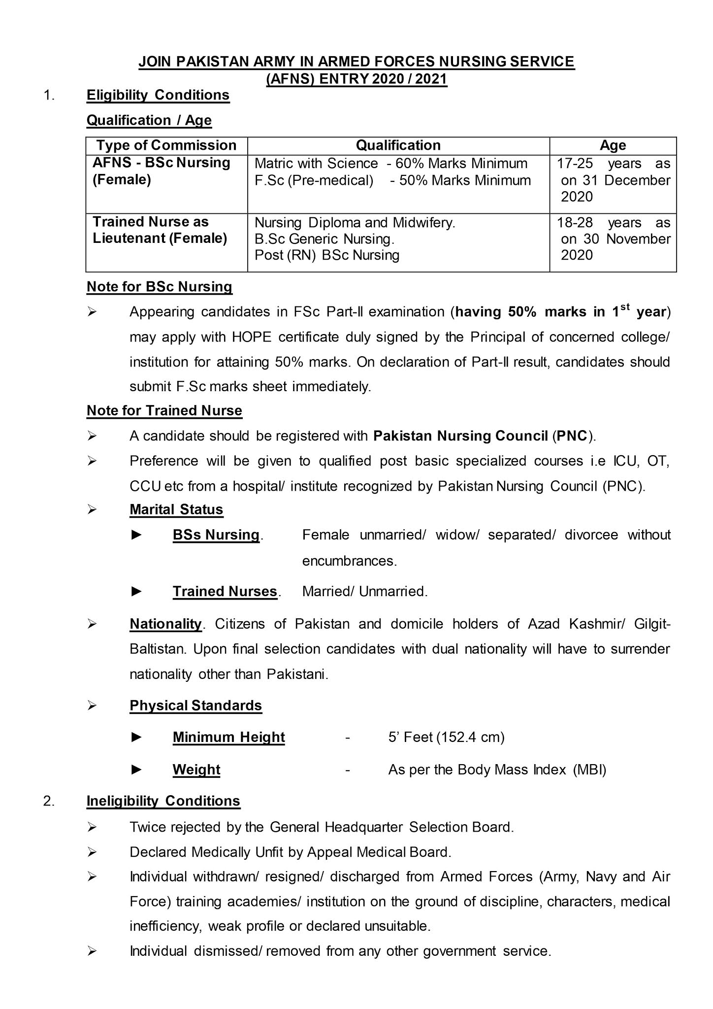 Join Pak Army in Armed Forces Nursing Services (AFNS) - Dr Sanjay OM