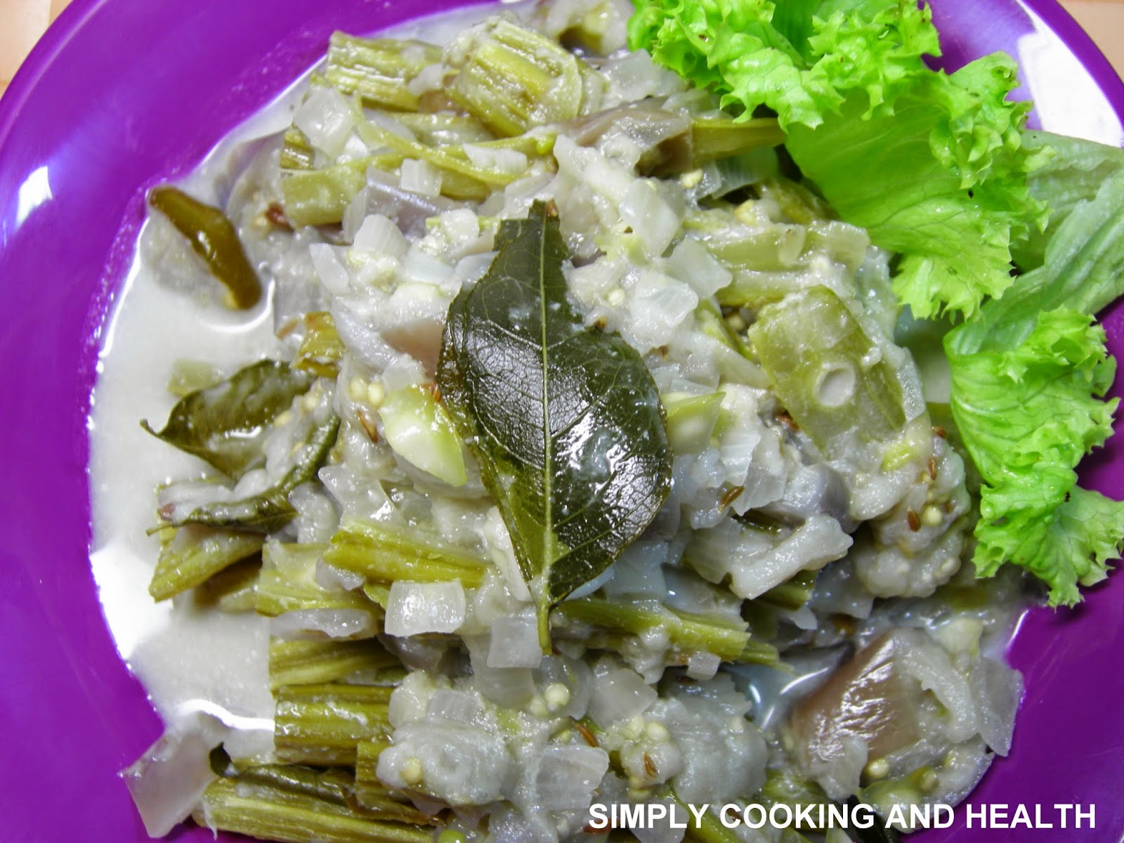 Simply Cooking and Health: Moringa pod and eggplant mild curry