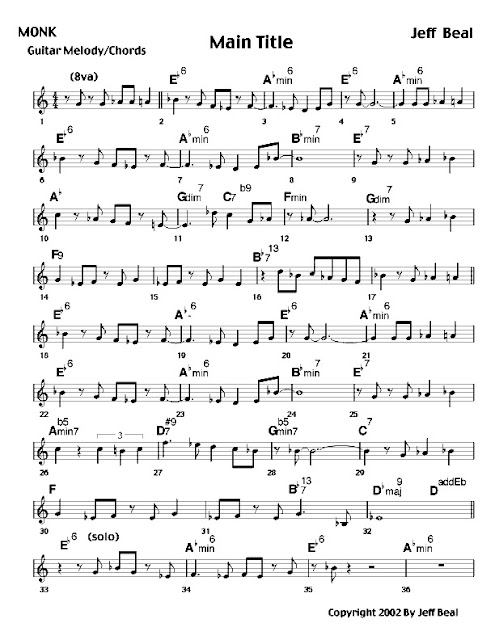 Saved From The Paper Drive: Old Sheet Music~Monk Theme