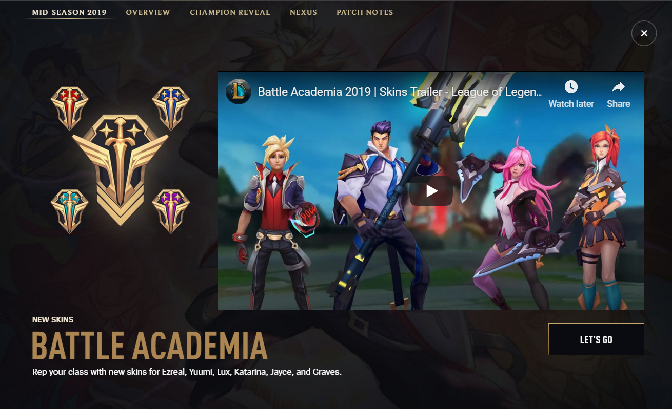 Surrender at 20: Battle Academia Skins Now Available!