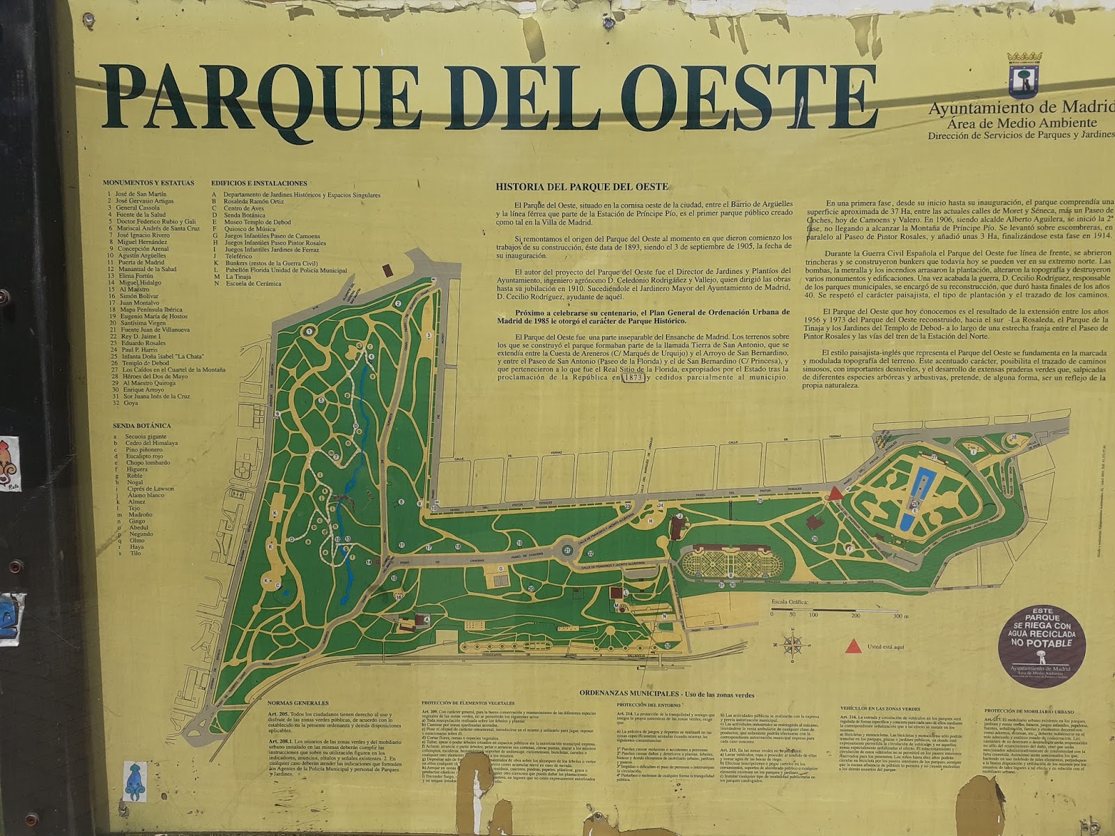 Parque Del Oeste Madrid