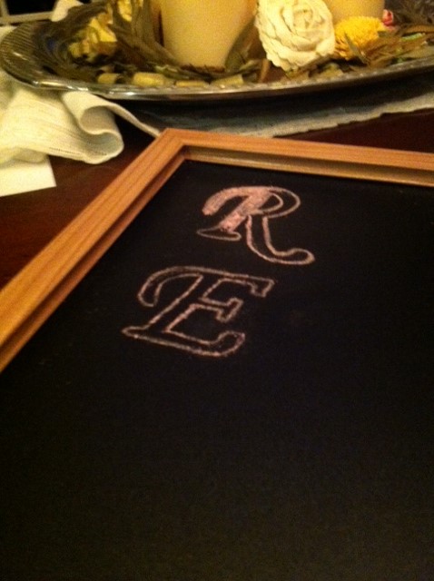 Classic Events By Kris: Chalkboard Sign Tutorial