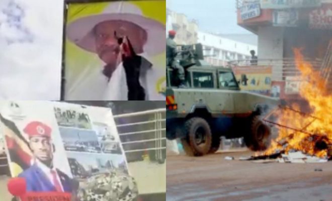 VIDEO: Machafuko Uganda, Risasi, Mabomu vyarindima, Wanamtaka Bobi Wine ...