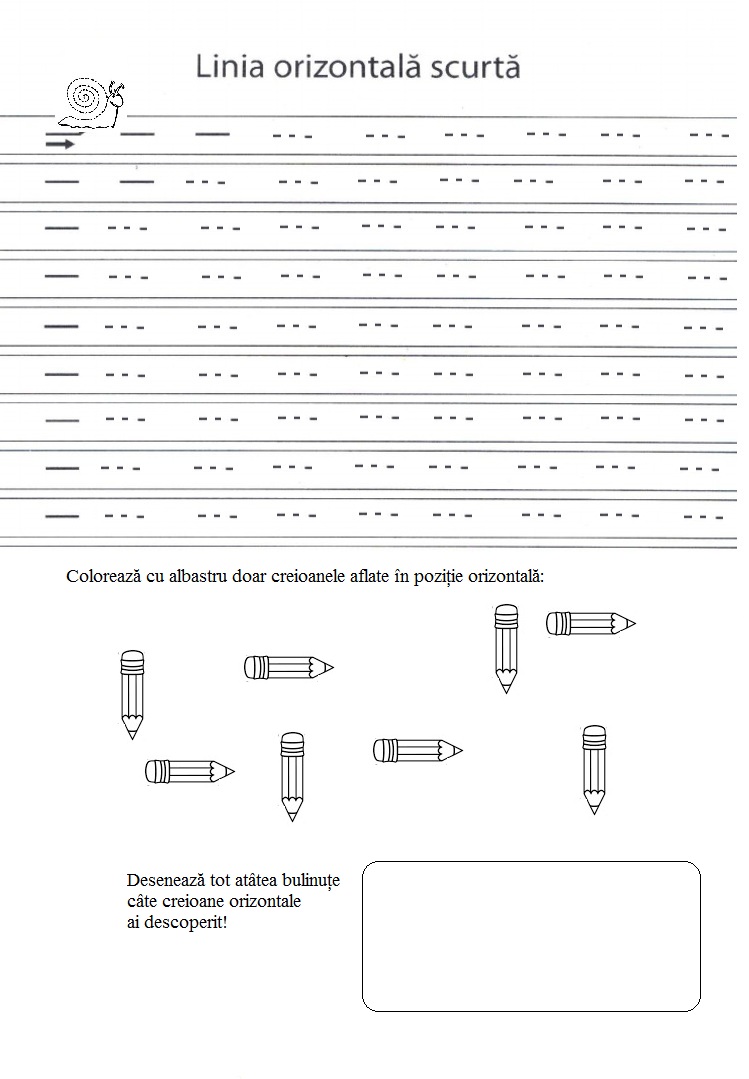 Lumea lui Scolarel...: Semne grafice: LINIA ORIZONTALĂ