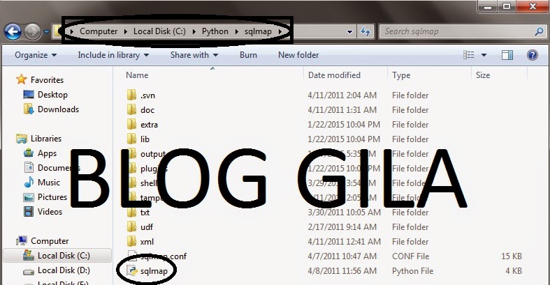 tutorial sqlmap di windows -| Blog Gila |- Blog GILA