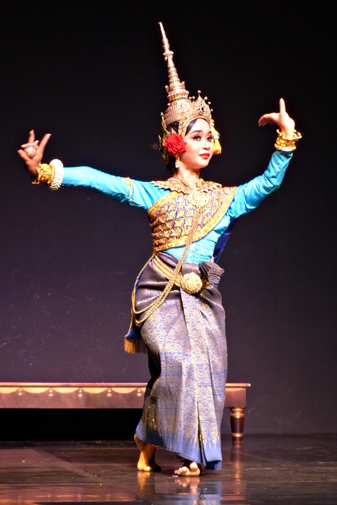 Local style: Cambodian Apsara dance costume
