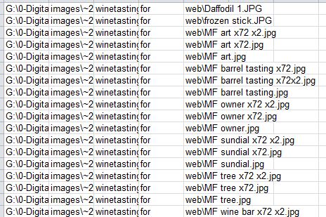 Communications: Comparing Image File Names Using Irfanview, Excel