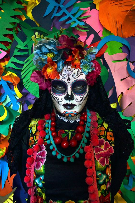 Banco de Imágenes Gratis: 21 postales de Catrinas coloridas en diversos ...