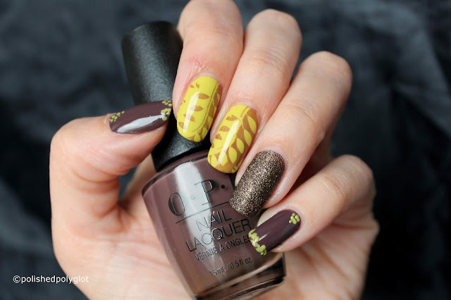 Nail Art │ Chartreuse and Brown Nail Design [When Colors Collide ...