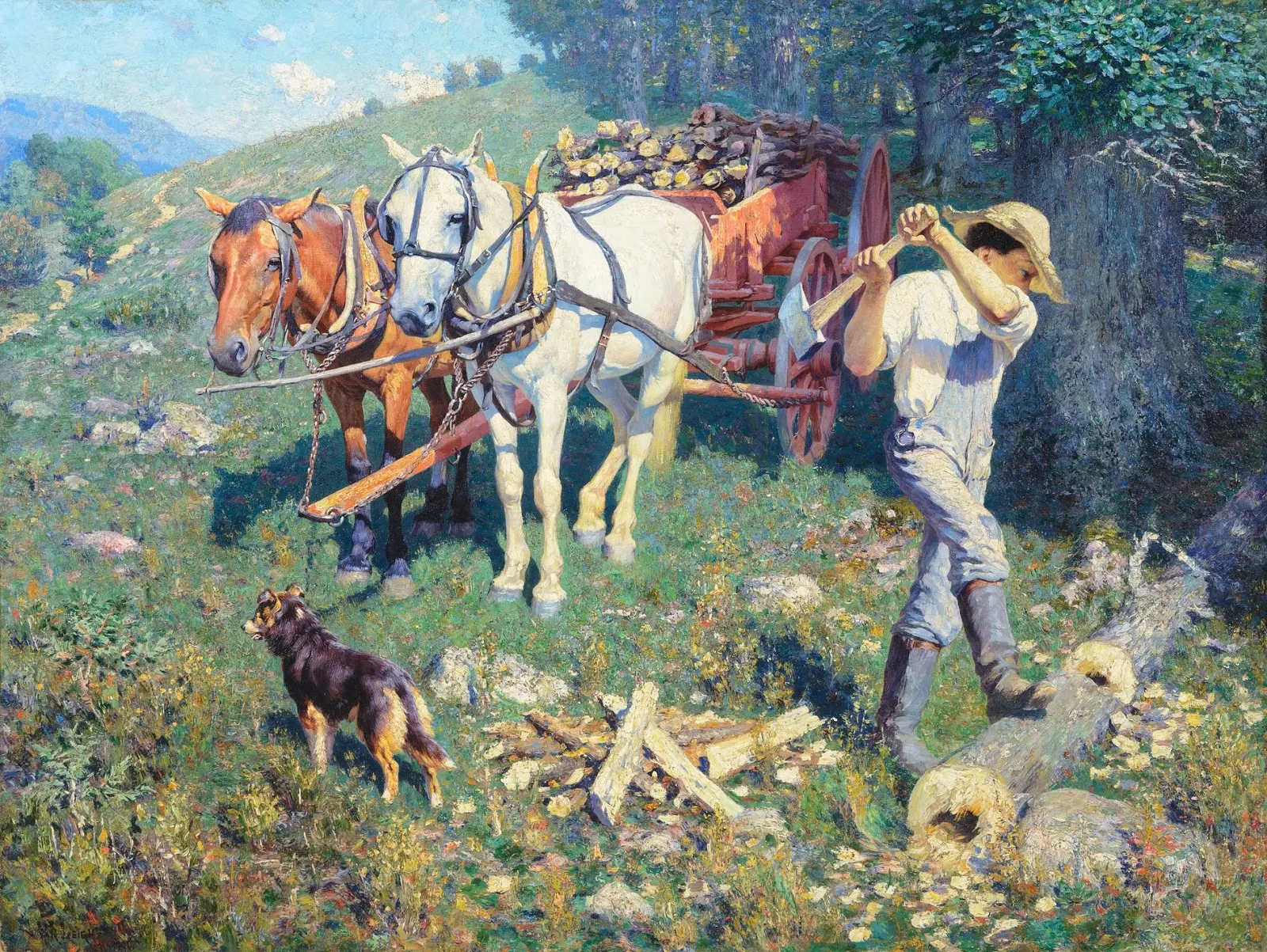 William R. Leigh (1866-1955) | Western scenes painter | Masterpiece ...