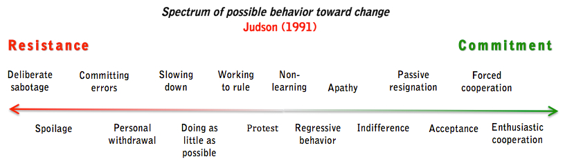 What binds commitment and resistance? : Change Management Success