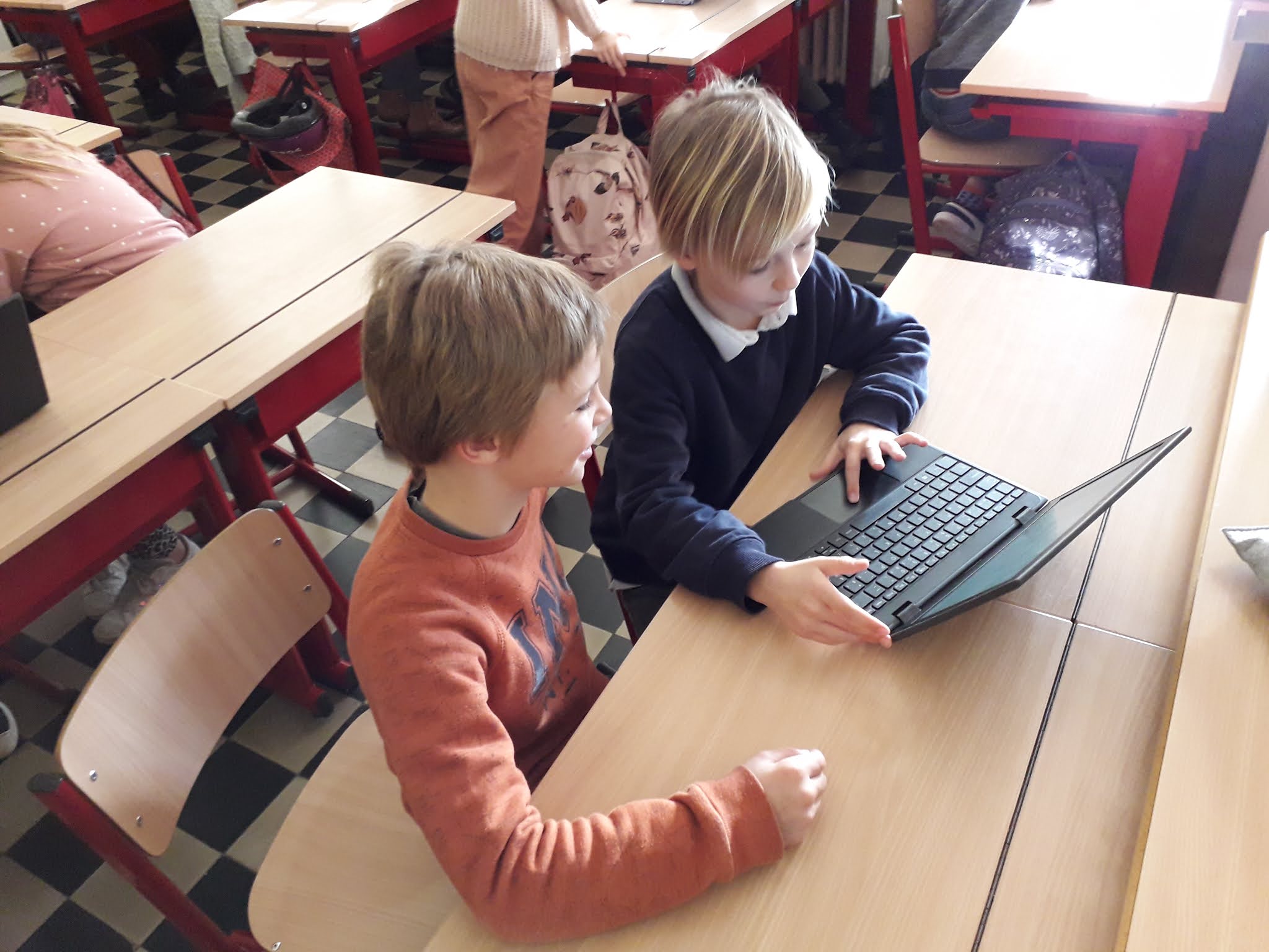 Klasblog van 4A en 4B: Computerlessen