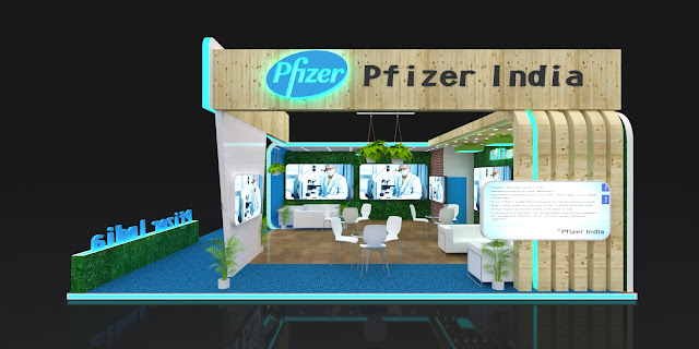 PFIZER BOOTH DESIGN BY SALMAN