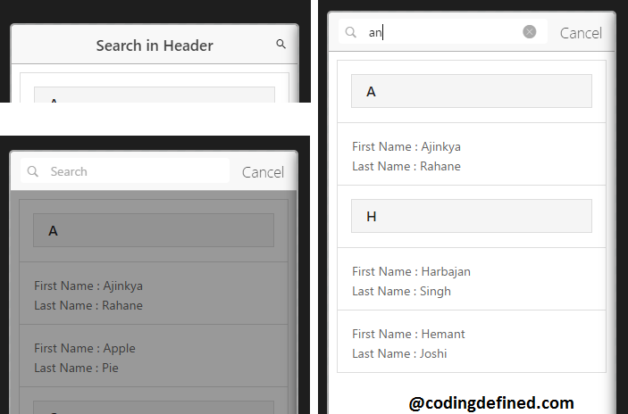 Adding Search Bar in the Header of Ionic App - Coding Defined