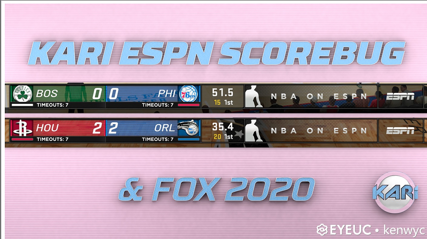 NBA 2K21 ESPN 21 Scoreboard V7.0 Plus Logo by karinge