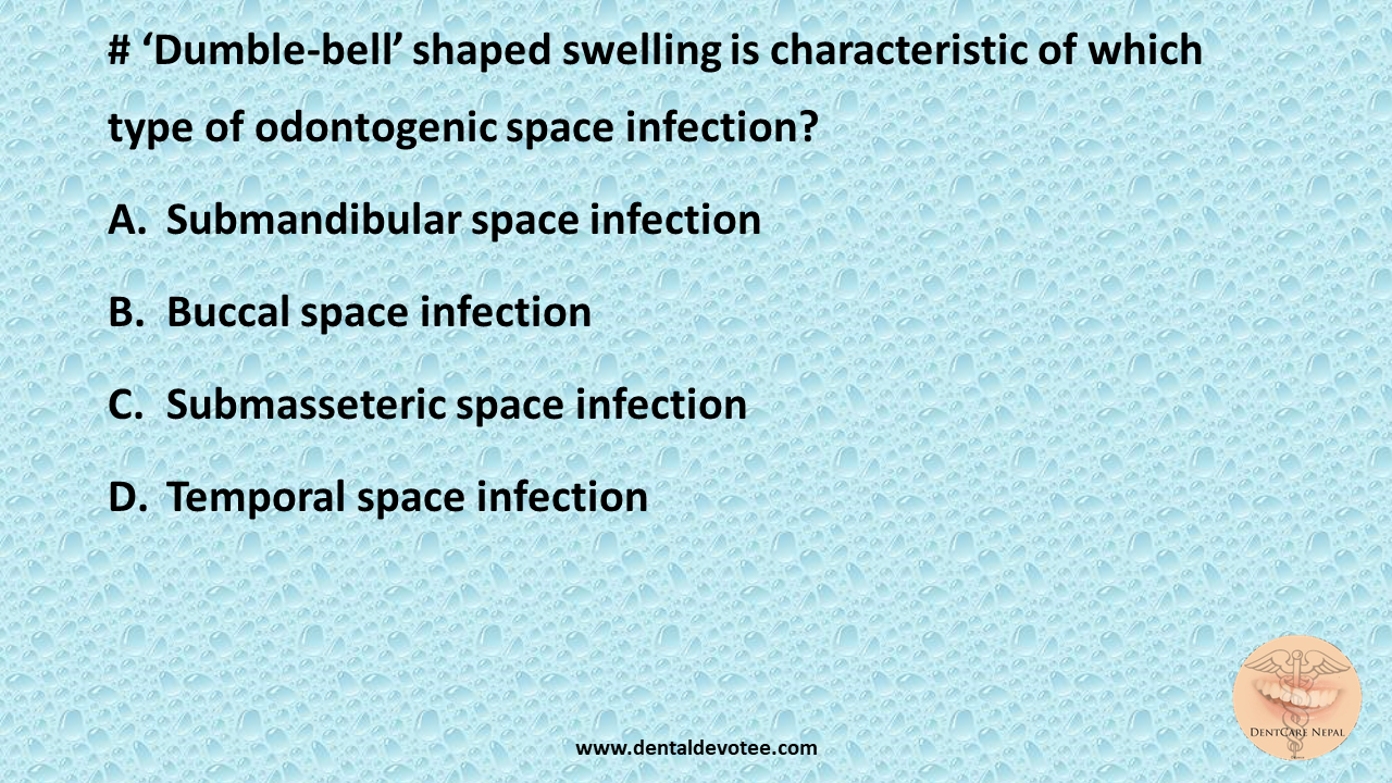Dentosphere : World of Dentistry: Dumble-bell shaped swelling is ...