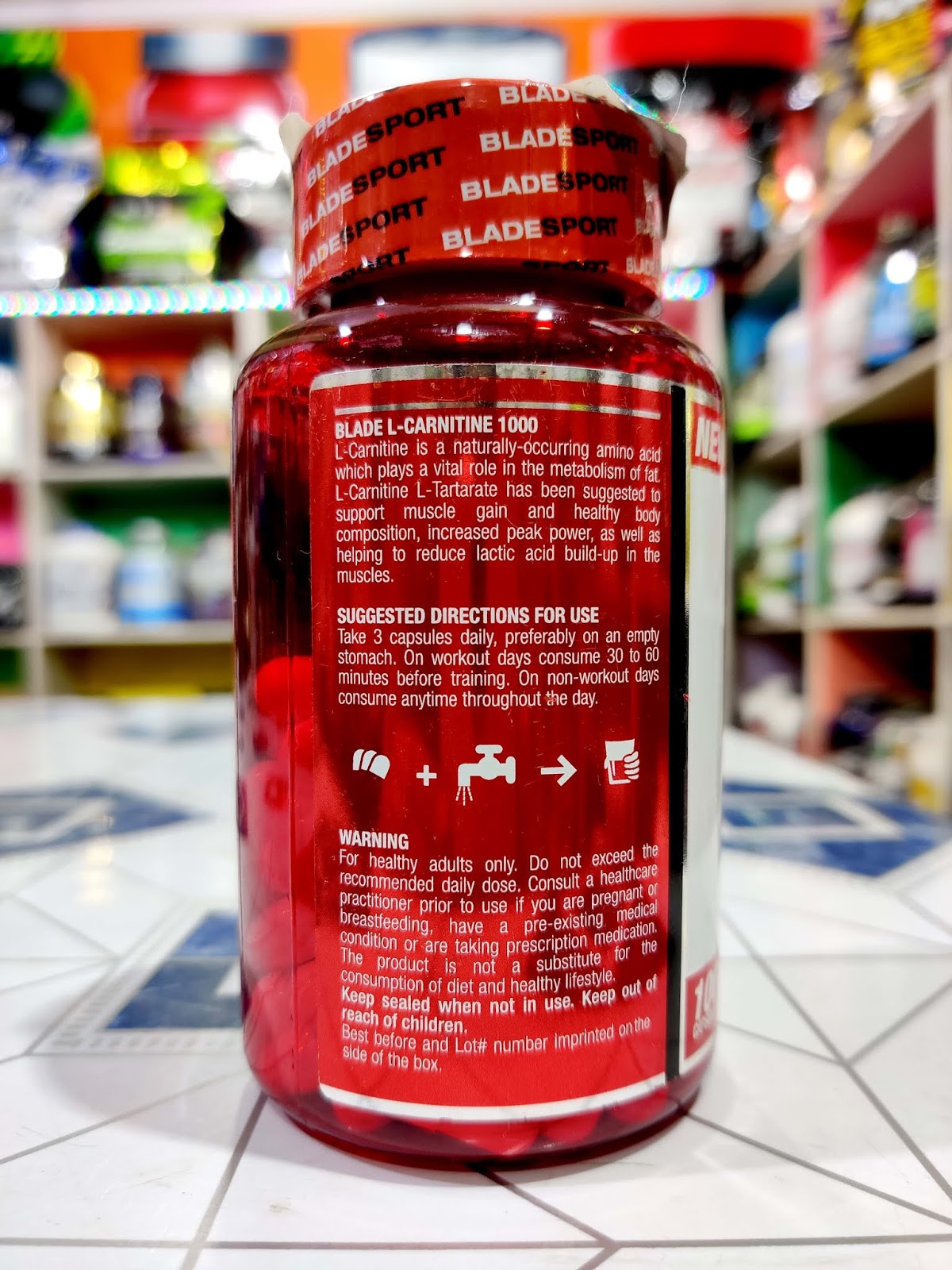 Blade Sports L-Carnitine 1000, 100 Capsules - NCRFS