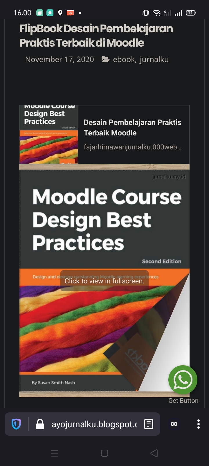 Ebook Flip Buku Tutorial Moodle - Terjemahan Bahasa Indonesia - Jurnalku