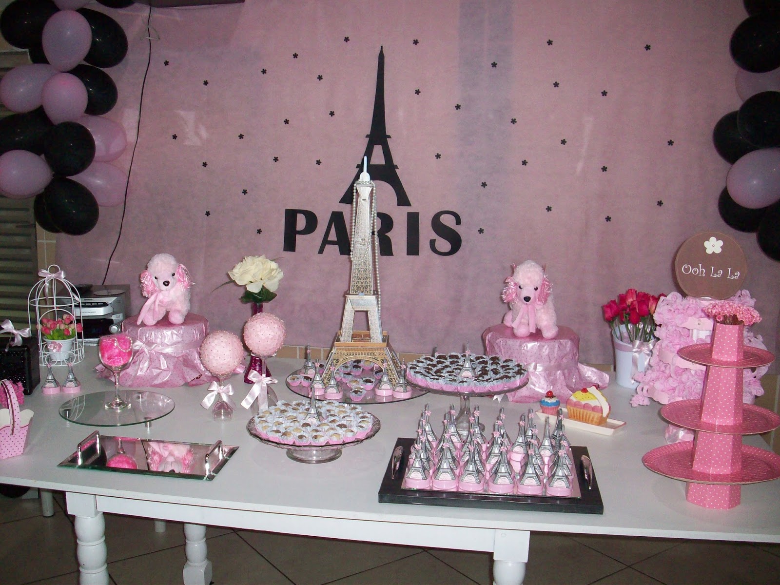 Ideias e Dicas da Rô: Decoração festa tema: Paris