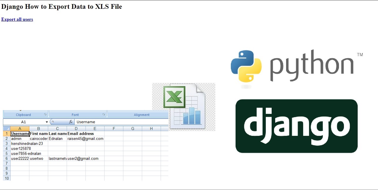 Django How To Export Data To Xls File Tutorial101