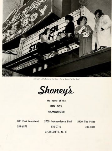 CHARLOTTE EATS: Shoney's Big Boy Drive-Ins **HALL OF FAME EATERIES**