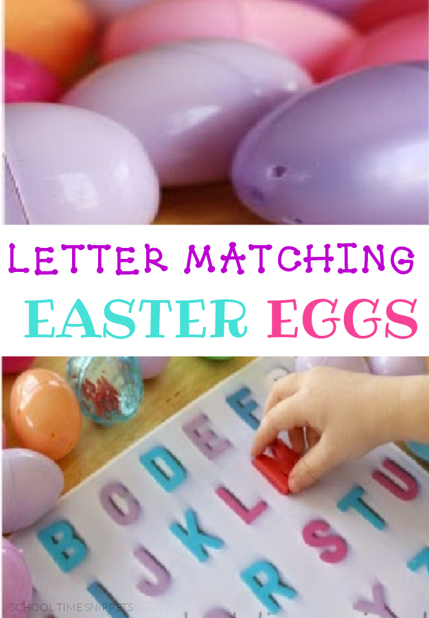 Matching Letters Easter Egg Activity | School Time Snippets