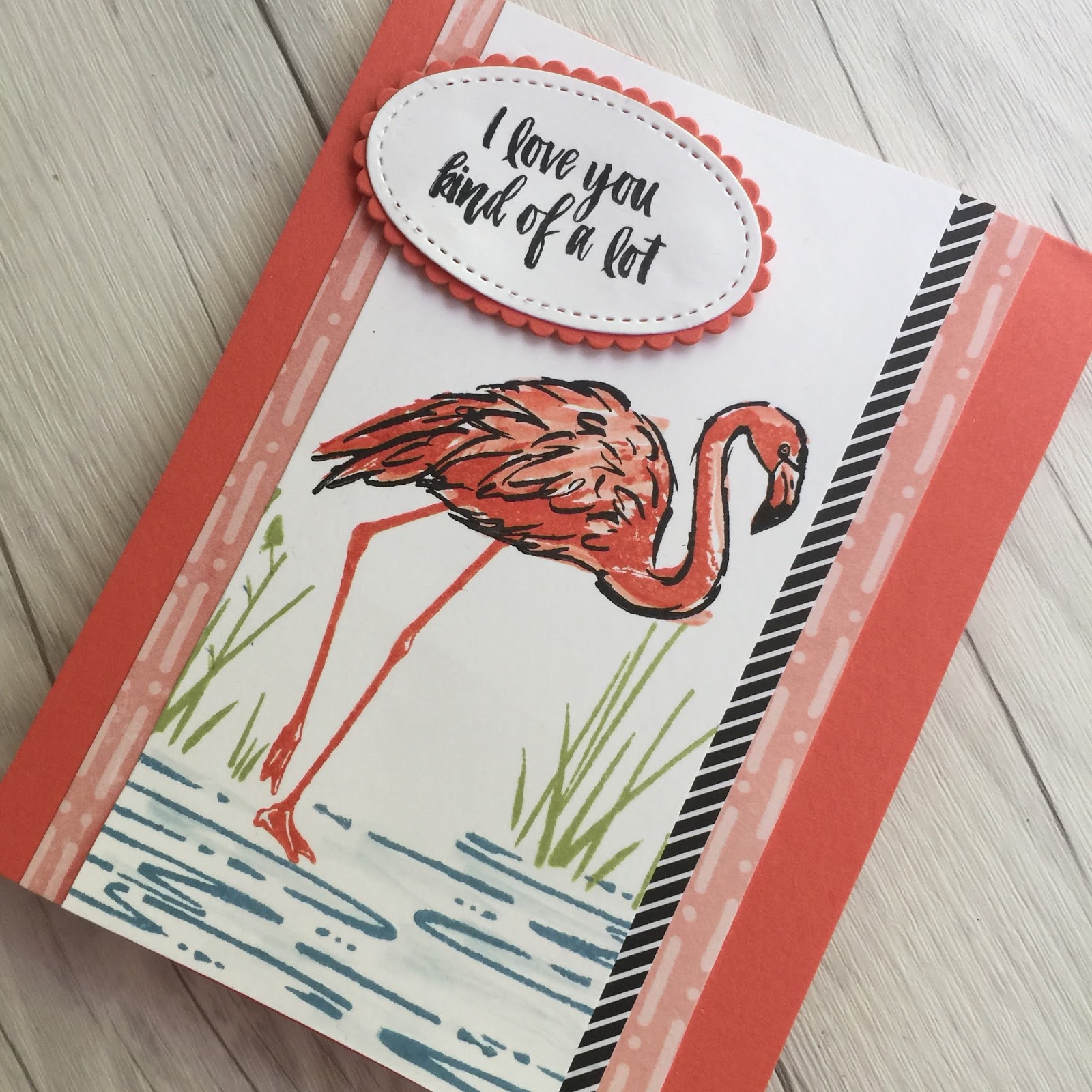 Fabulous Flamingo card with Stampin' Up! stamp set | Stamped Sophisticates