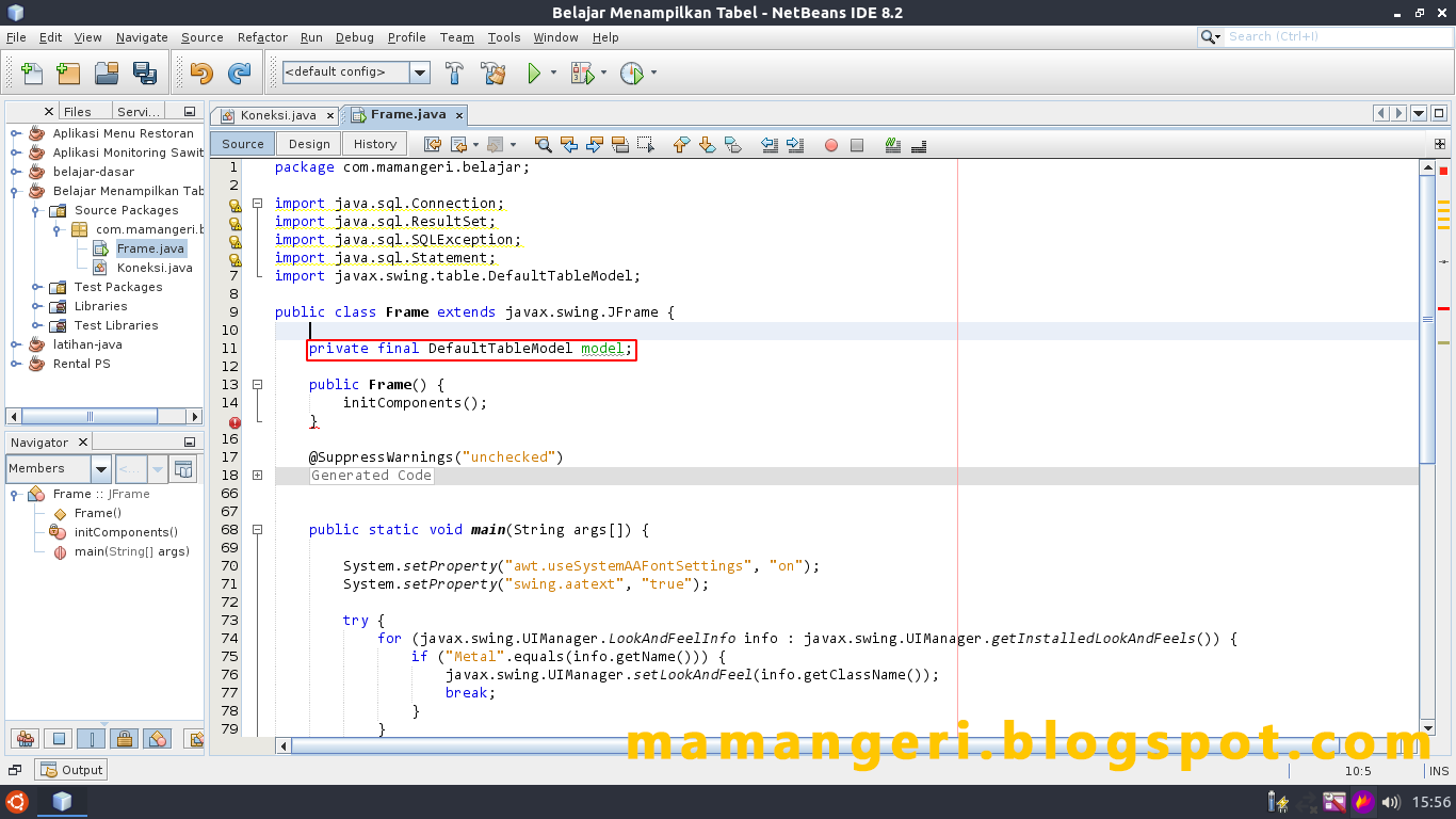 Cara Menampilkan Data Dari Database MySQL Pada JTable Netbeans ...