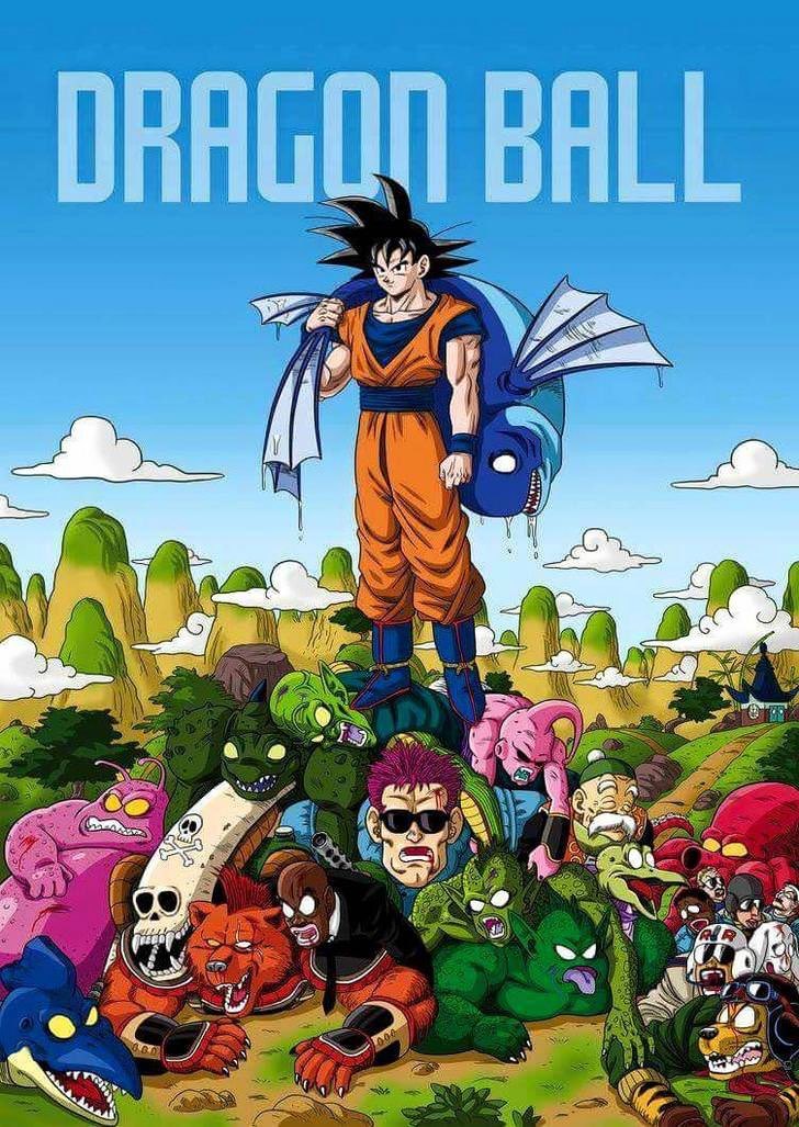 Arte mostra todos os inimigos que Goku já matou em Dragon Ball; veja