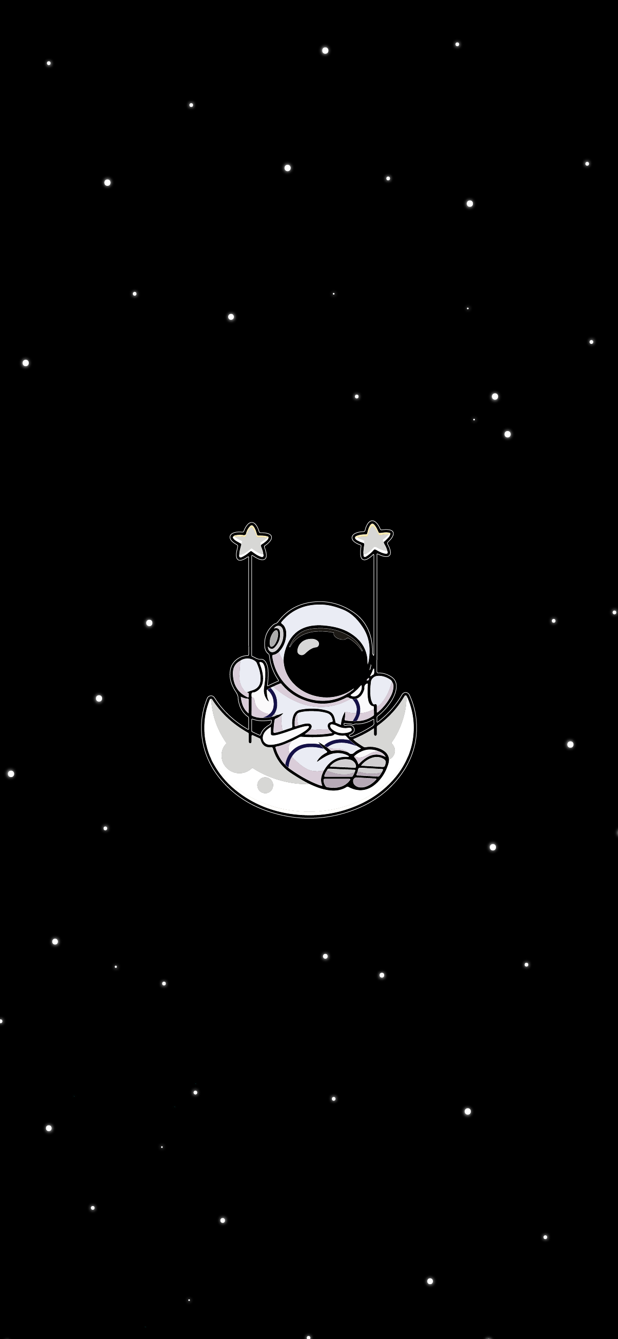 Cute wallpaper amoled - Astronaut - Heroscreen