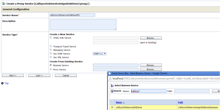 OSB 11g - Call synchronous SOA service using soa-direct protocol ...