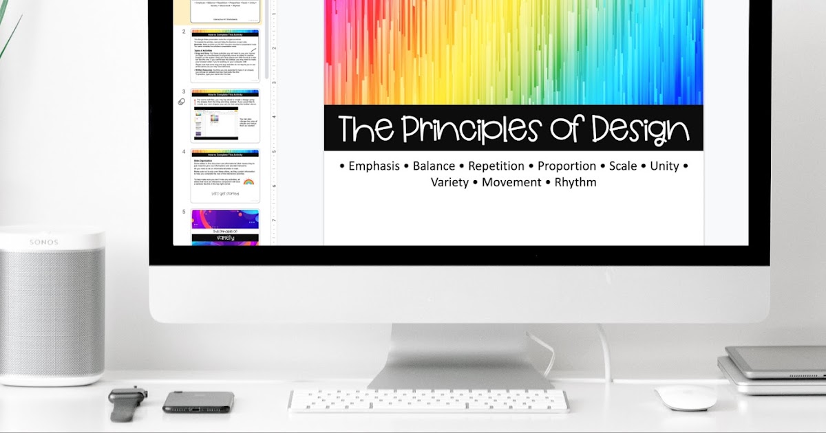 Principles of Design Interactive Worksheets for Distance Learning | Art ...