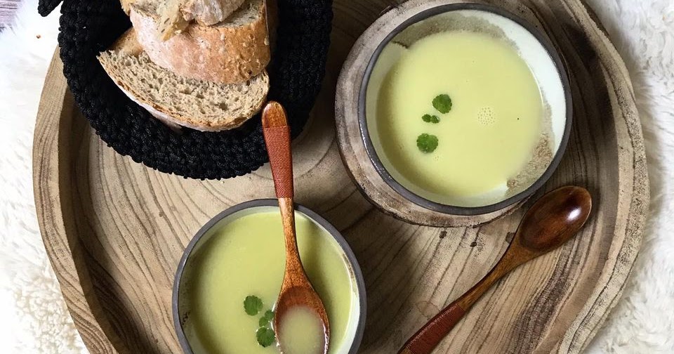 Soep van groene selder