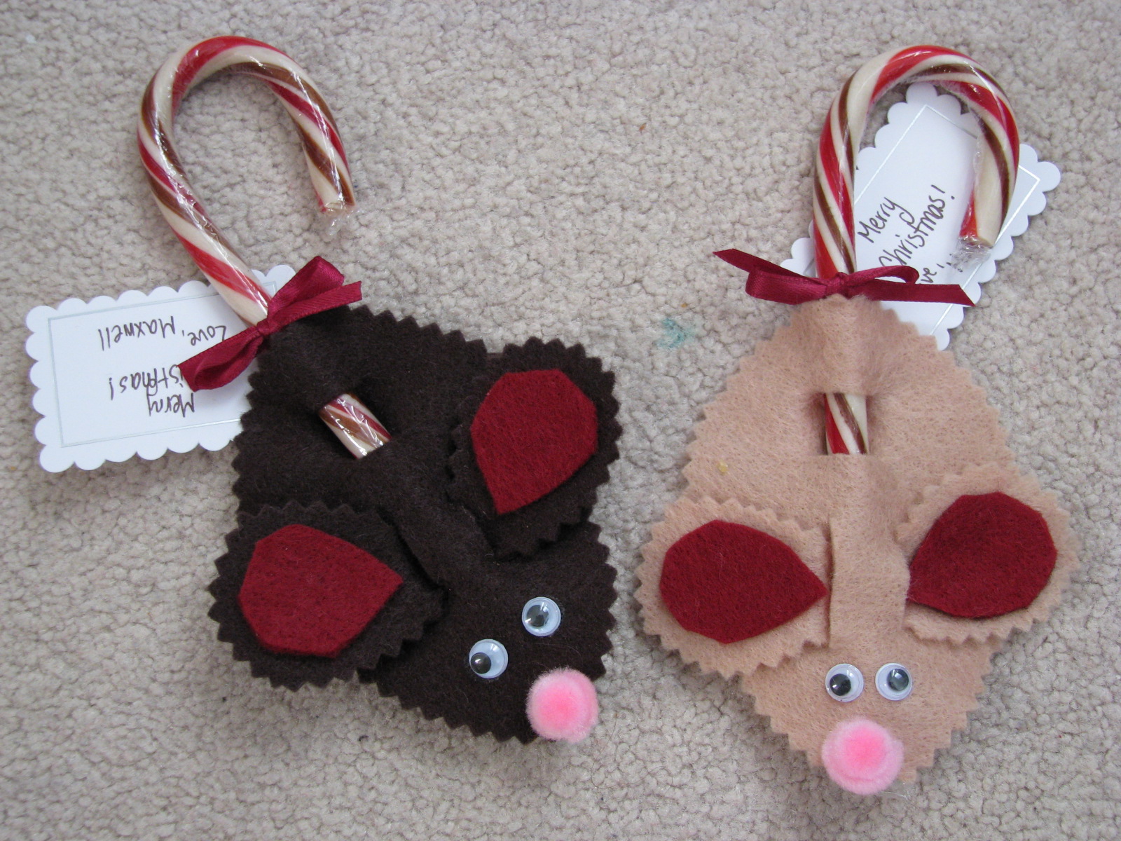Making Merry Memories: Class Gift - Candy Cane Mice