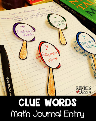 Math Journal Sundays - Clue Words for Problem-Solving | RUNDE'S ROOM