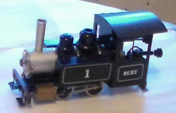 header: Accucraft Ruby #1 G-Scale Steam Engine for Sale - SOLD