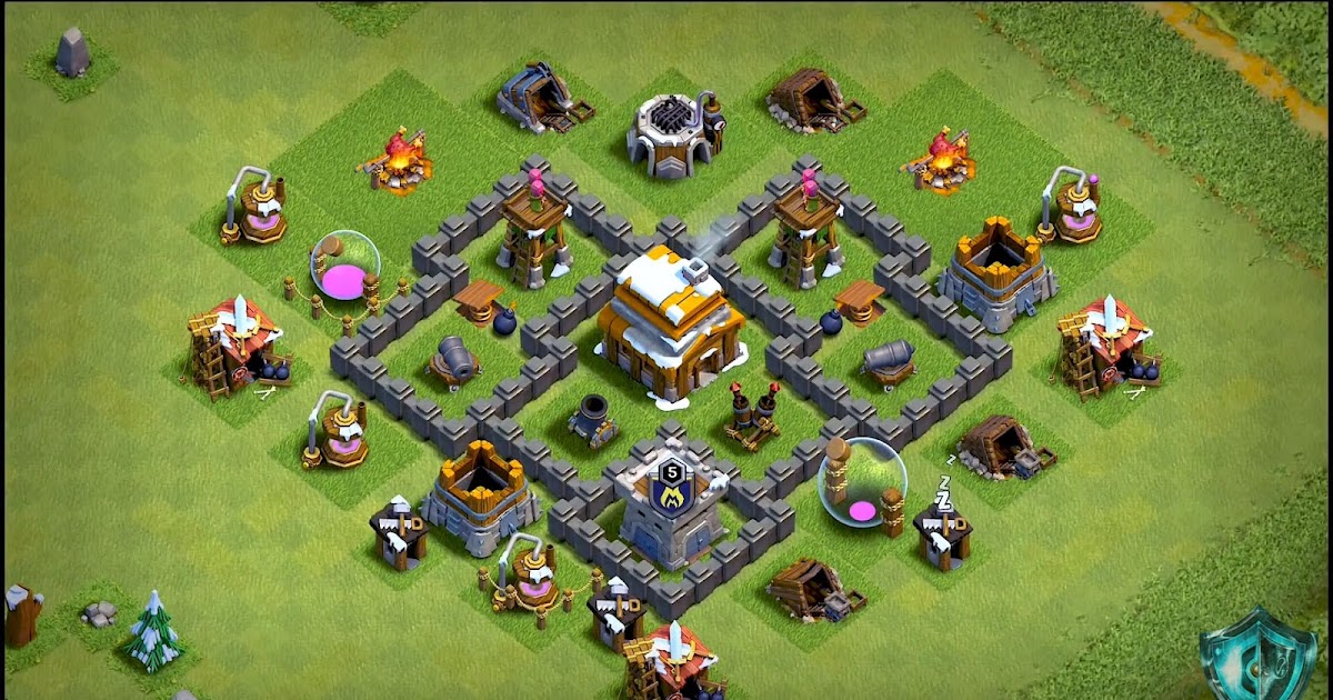 Clash Of Clans Town Hall Level 8 Defense 4 Mortars