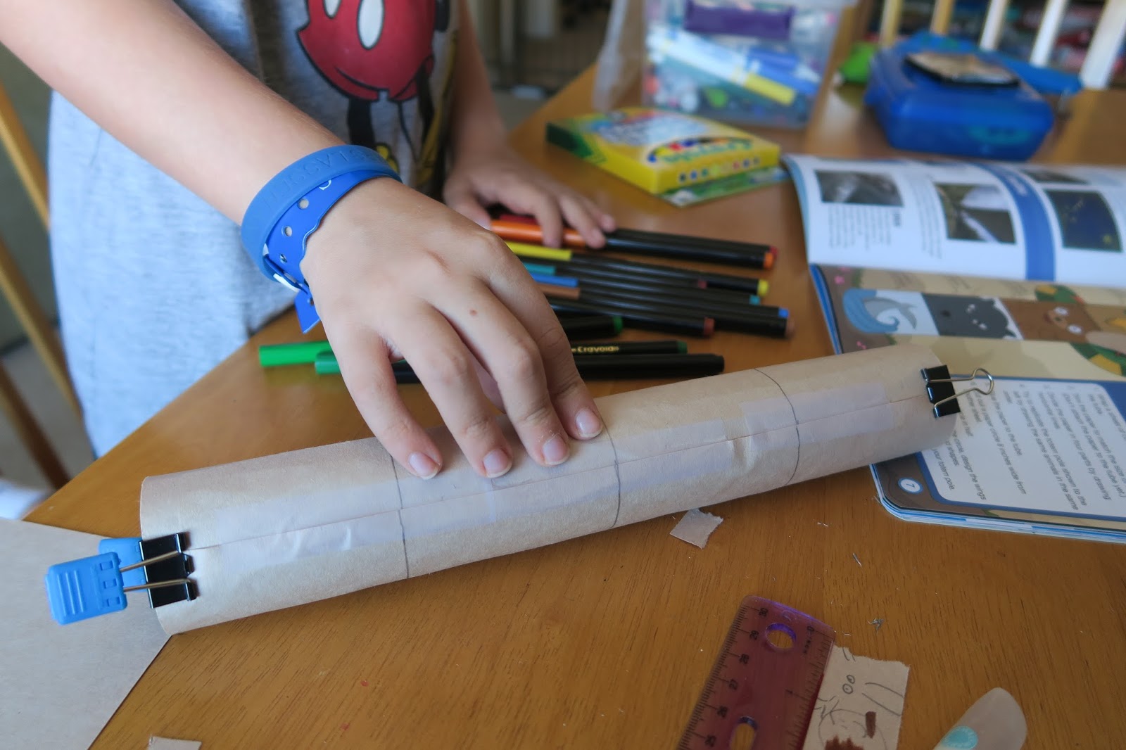 Cindy deRosier: My Creative Life: Cardboard Tube Totem Pole Craft